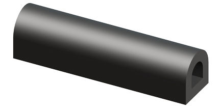 Rubber Bumper|Australasian Rubber Supplies|'D' Fender - Rubber Bumper